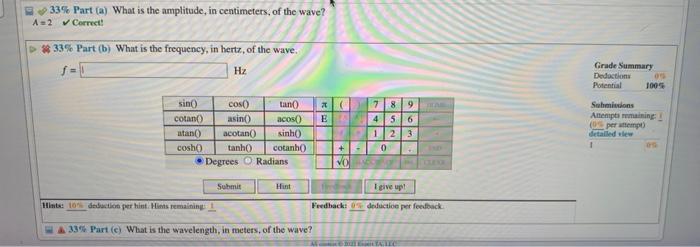 Solved (14\%) Problem 2: The graph below shows the | Chegg.com