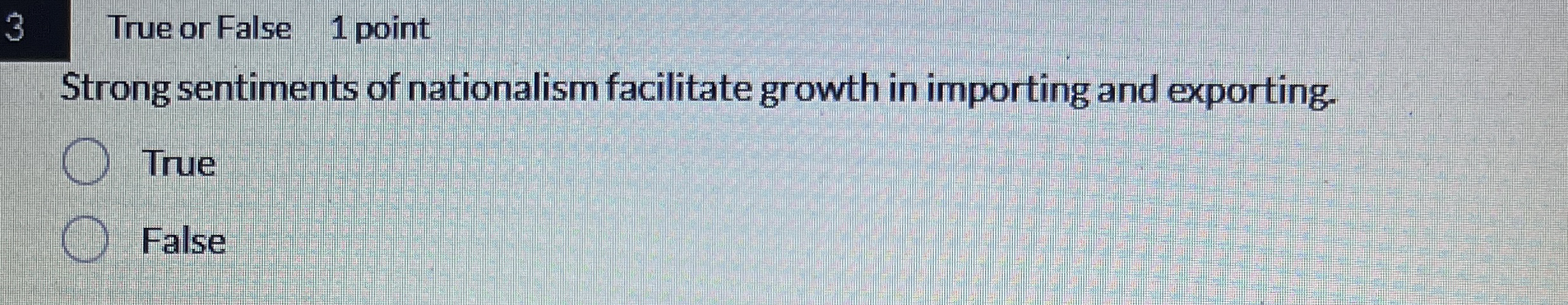 3 ﻿True or False 1 ﻿pointStrong sentiments of | Chegg.com