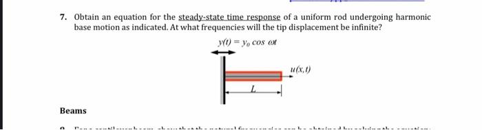 Solved 7. Obtain an equation for the steady-state time | Chegg.com