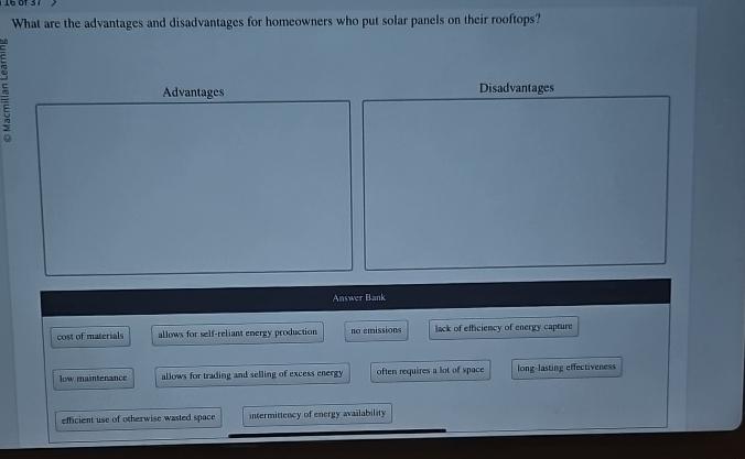 Solved What are the advantages and disadvantages for | Chegg.com
