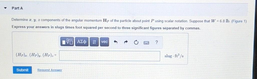 Solved Determine x, y, and z components of the angular | Chegg.com