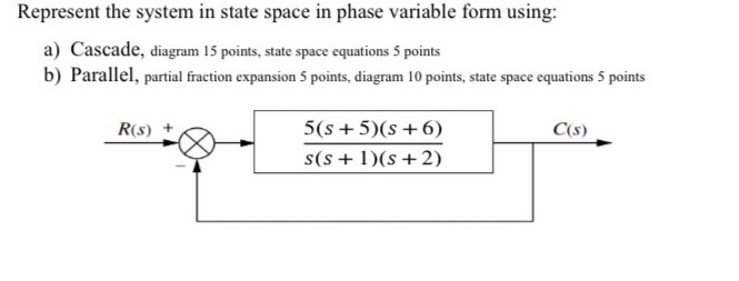 Solved Represent the system in state space in phase variable | Chegg.com