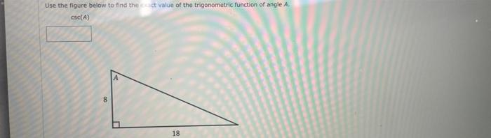 Solved Use cofunctions of complementary angles to complete | Chegg.com