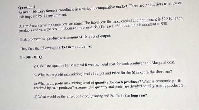 Solved EA Simple Example of Profit Maximization: The Vaca | Chegg.com