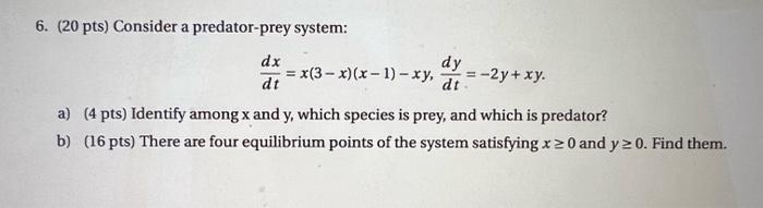 Solved 5. (20pts) Solve the following equation by linear | Chegg.com
