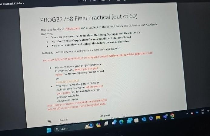 Solved al Prectical_F21.dockPROG32758 ﻿Final Practical (out | Chegg.com