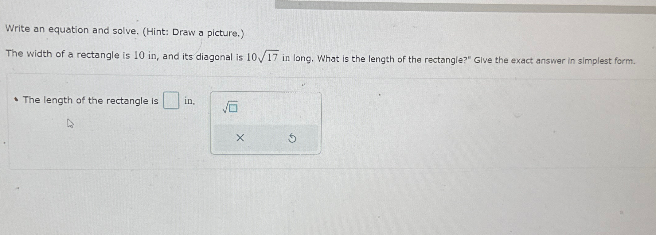 Solved Write an equation and solve. (Hint: Draw a | Chegg.com