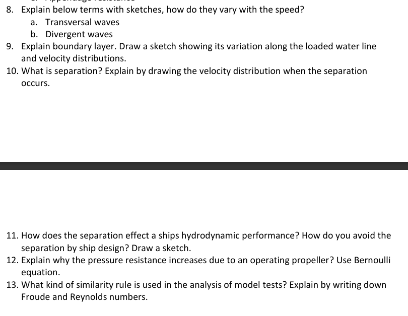 Solved 8. ﻿Explain below terms with sketches, how do they | Chegg.com