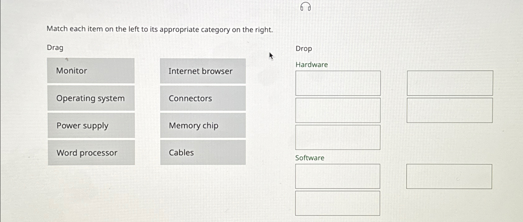 Solved Match each item on the left to its appropriate | Chegg.com