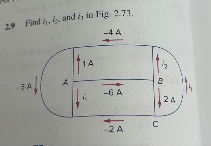 Solved 2.9 Find i1,i2, and i3 in Fig. 2.73 | Chegg.com