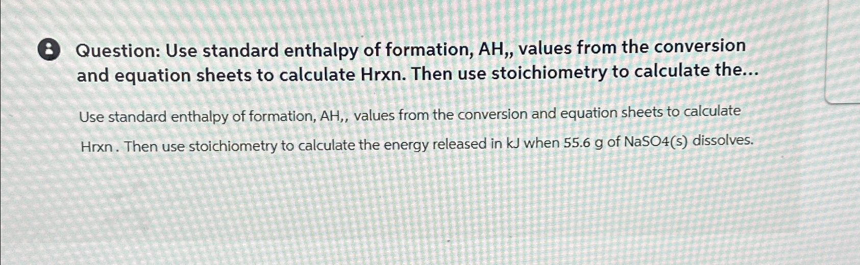 (3) ﻿Question: Use standard enthalpy of formation, | Chegg.com