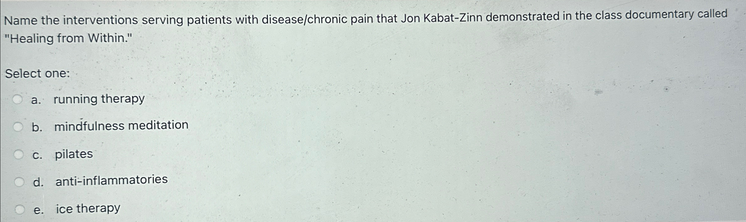 Solved Name the interventions serving patients with | Chegg.com