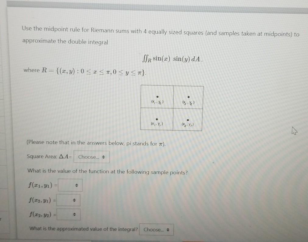 Solved Use the midpoint rule for Riemann sums with 4 equally | Chegg.com