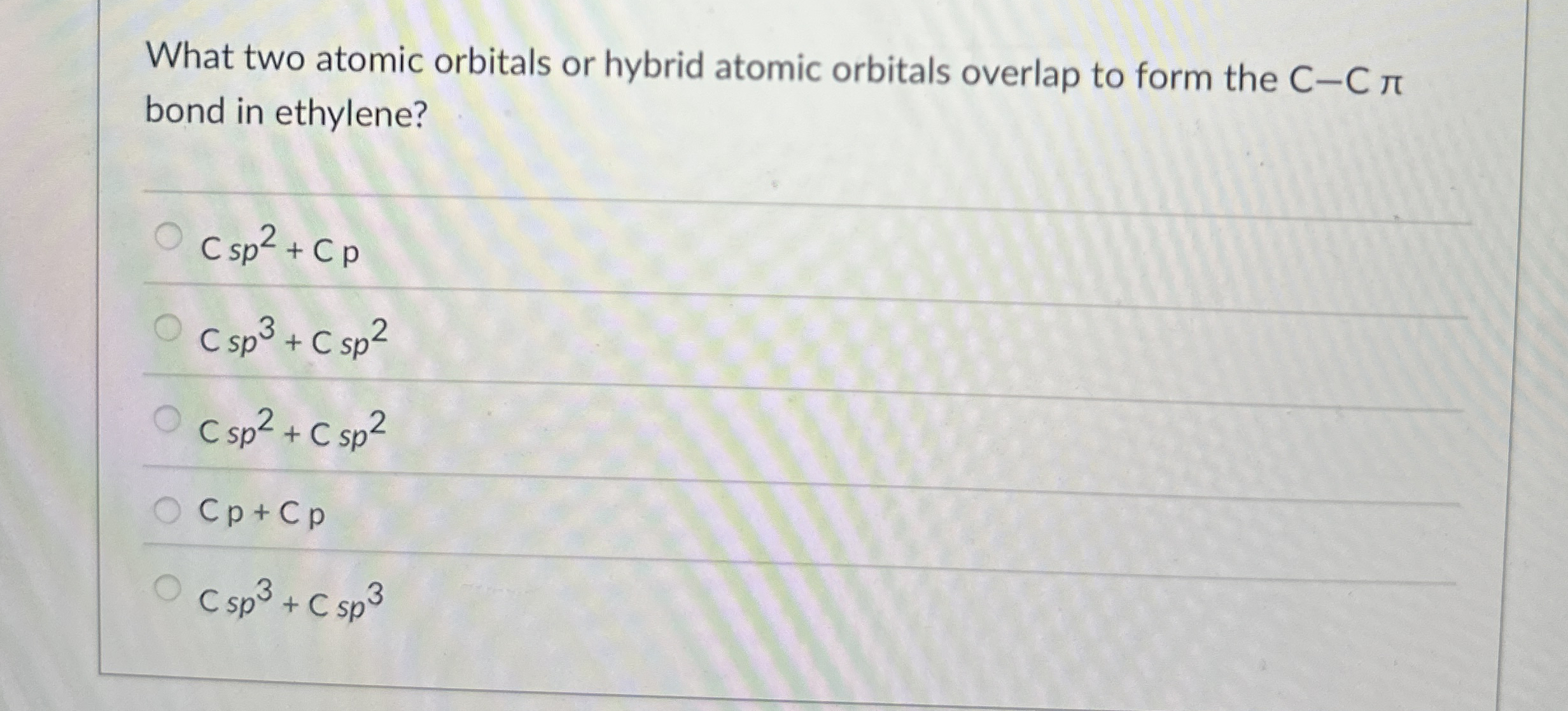 Solved What Two Atomic Orbitals Or Hybrid Atomic Orbitals