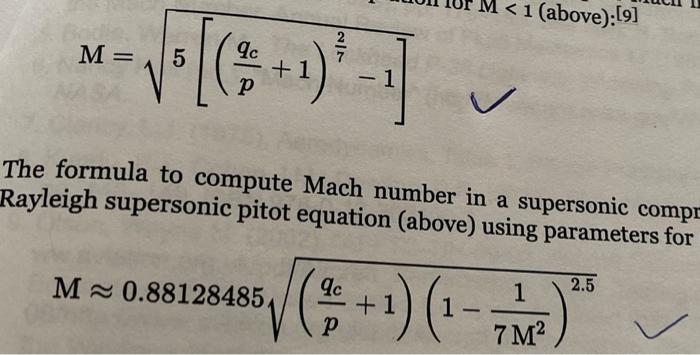 Solved Create a Matlab code that plots mach numbers from | Chegg.com