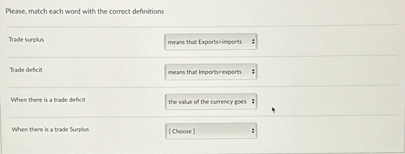 Solved Please, match each word with the correct | Chegg.com