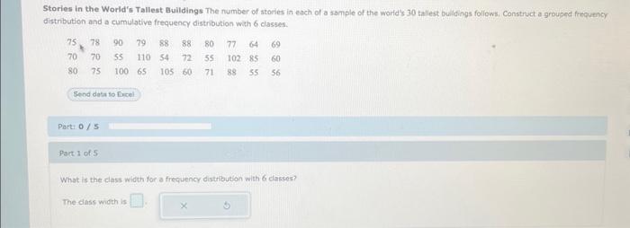 Solved find the class width class limit class boundaries the | Chegg.com