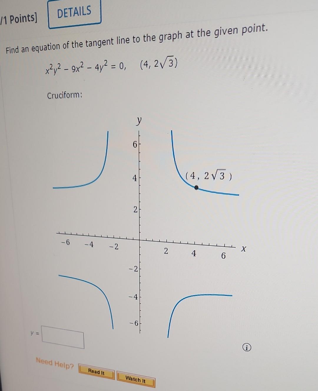 Solved Find an equation of the tangent line to the graph at | Chegg.com