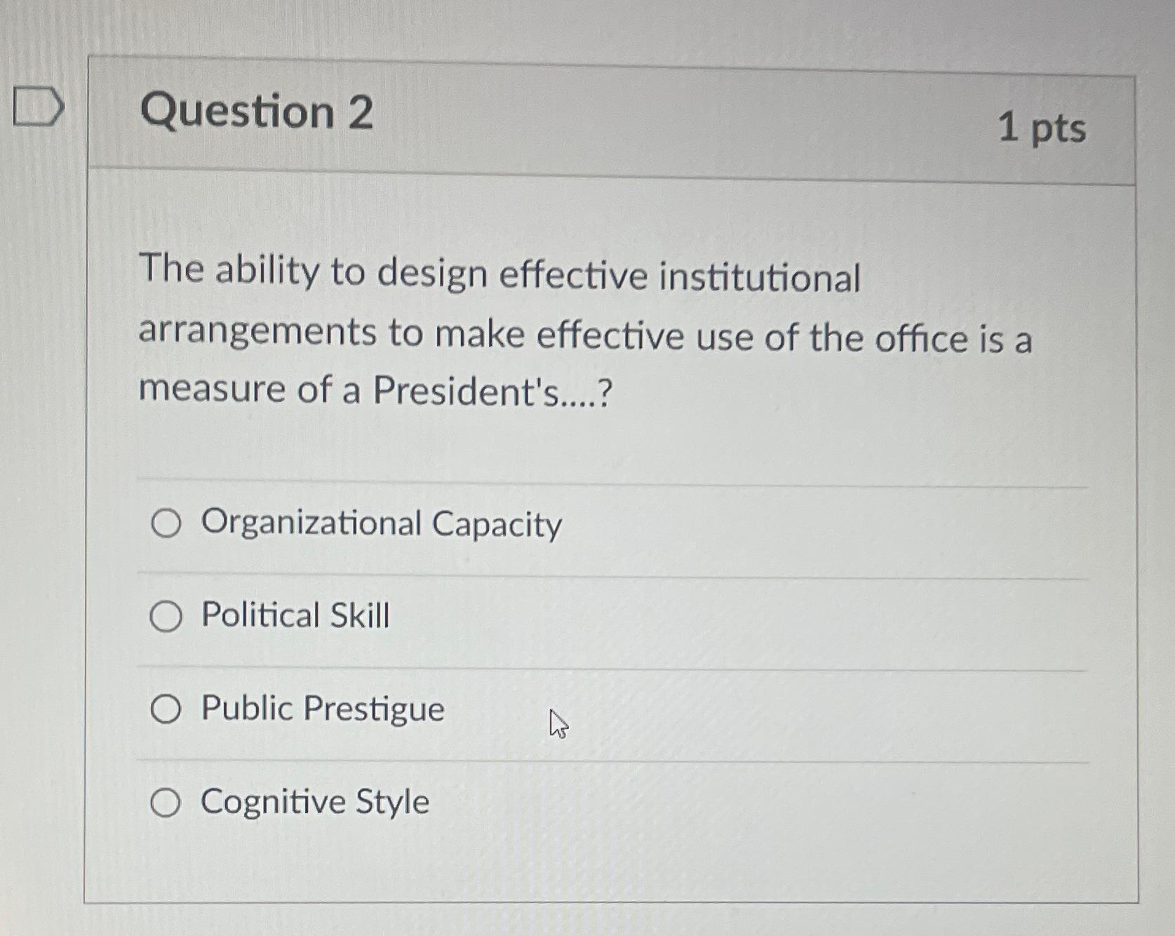 Solved Question 21 ﻿ptsThe ability to design effective | Chegg.com
