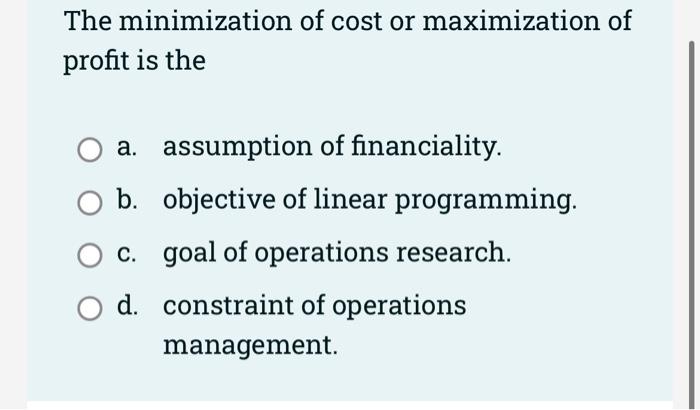 Solved Which of the following could not be a linear | Chegg.com