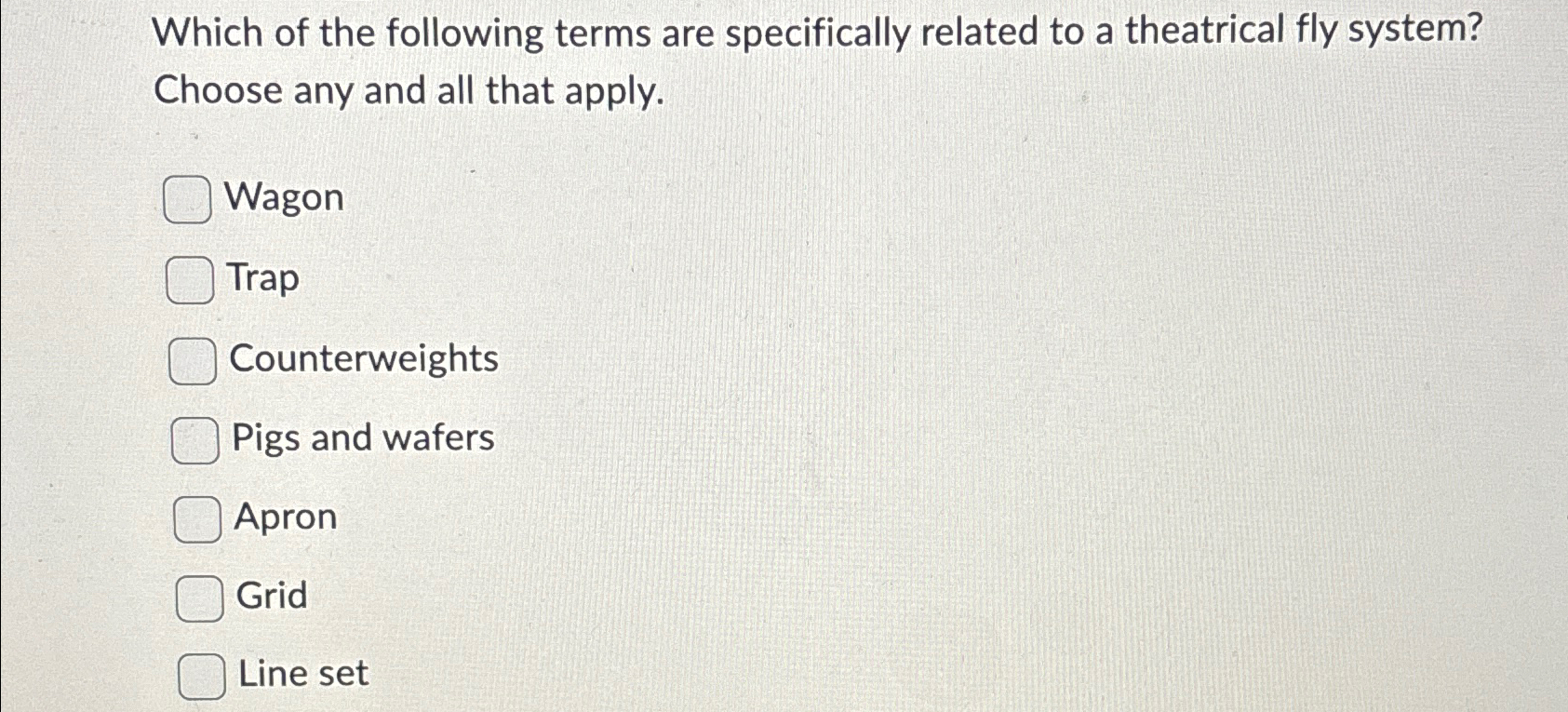Solved Which of the following terms are specifically related | Chegg.com