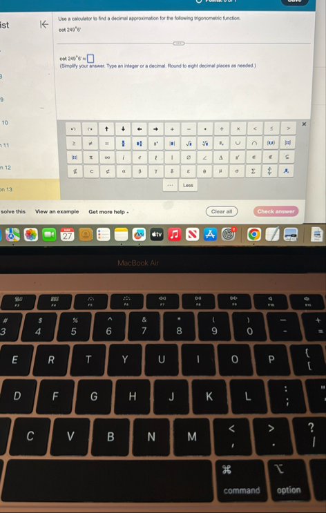 Solved Use a caloulator io find a decimal approximation for | Chegg.com
