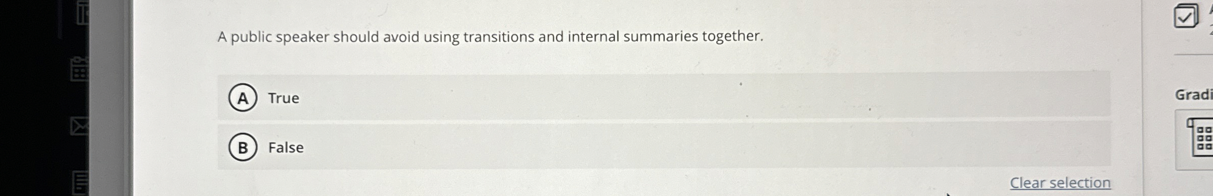 Solved A public speaker should avoid using transitions and | Chegg.com