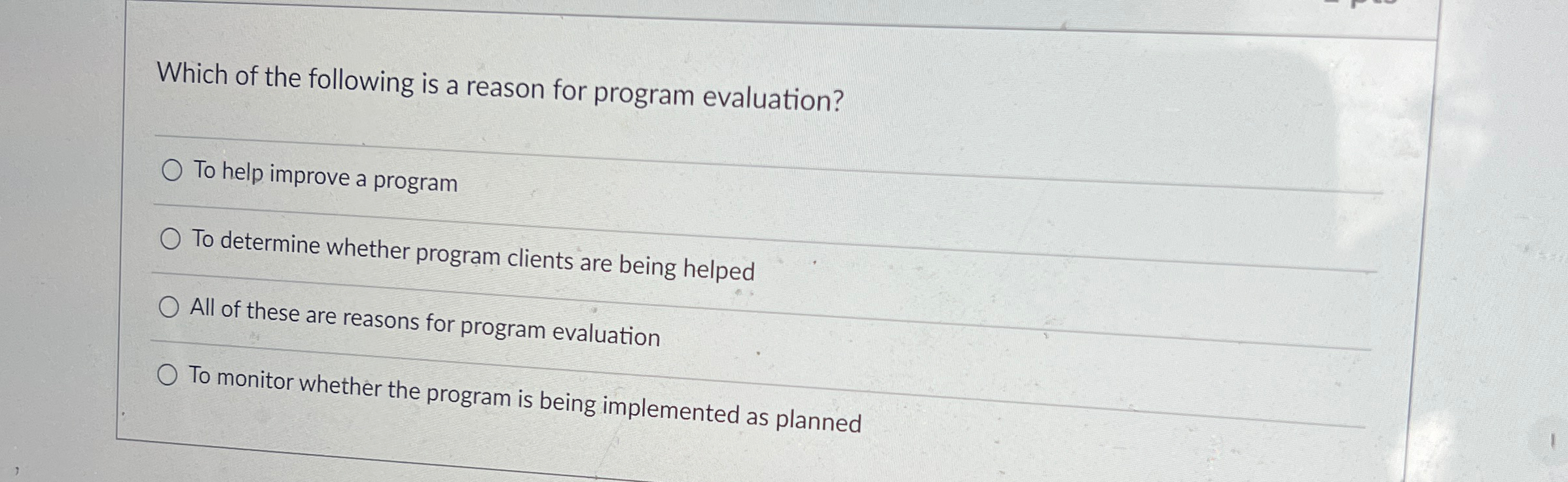 Solved Which of the following is a reason for program | Chegg.com