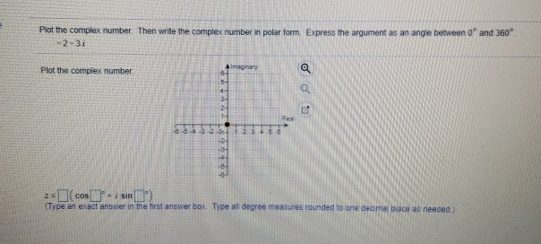Solved Plot the complex number. Then write the complex | Chegg.com