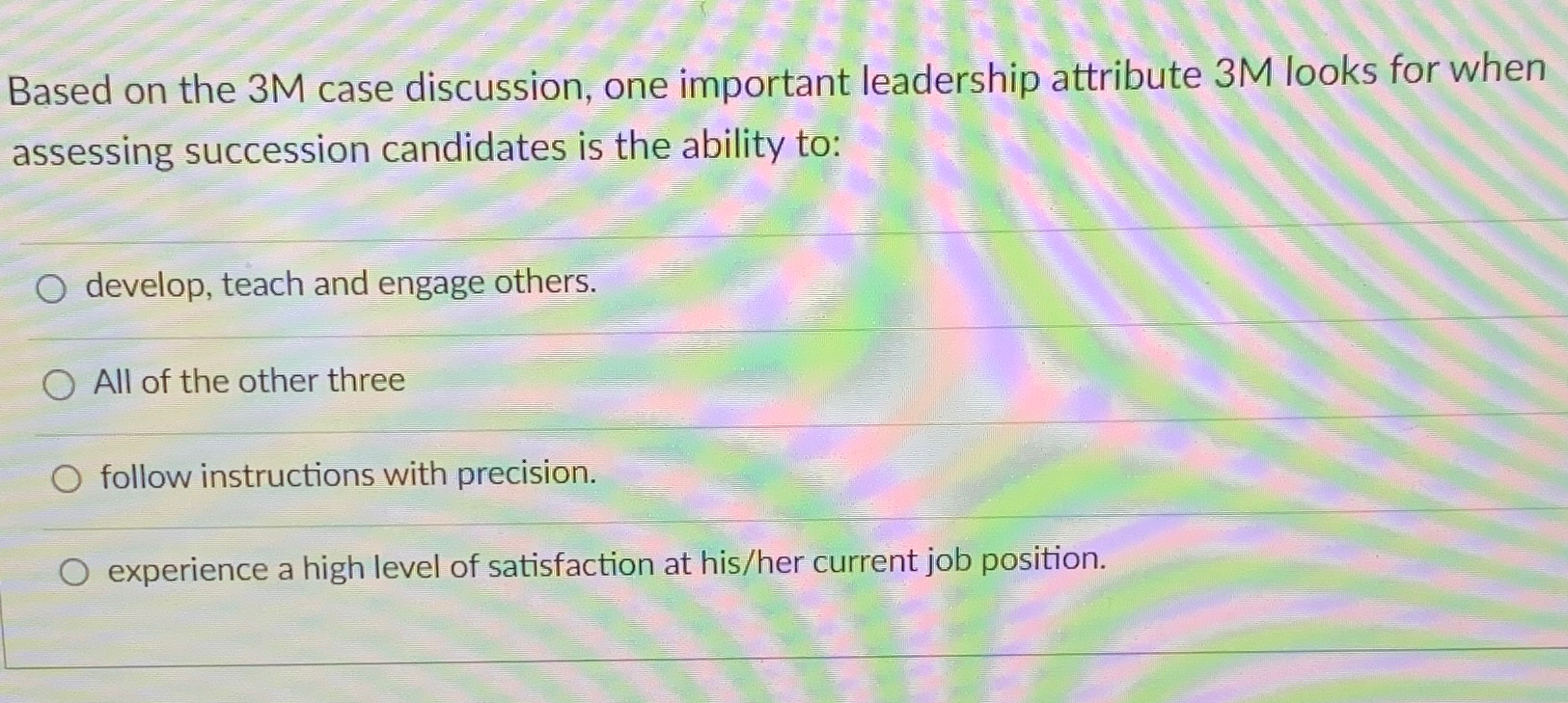 Solved Based on the 3M ﻿case discussion, one important | Chegg.com