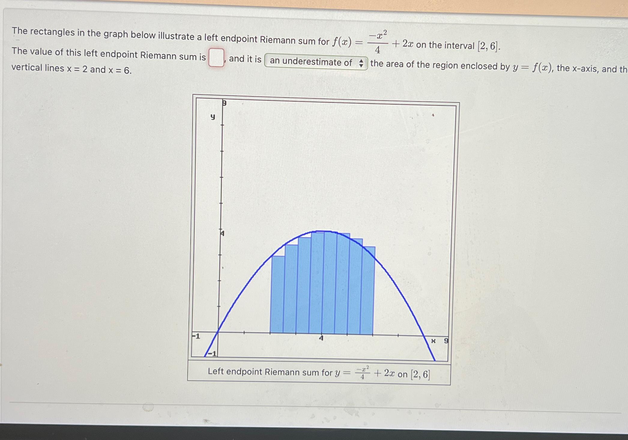 Solved The rectangles in the graph below illustrate a left | Chegg.com