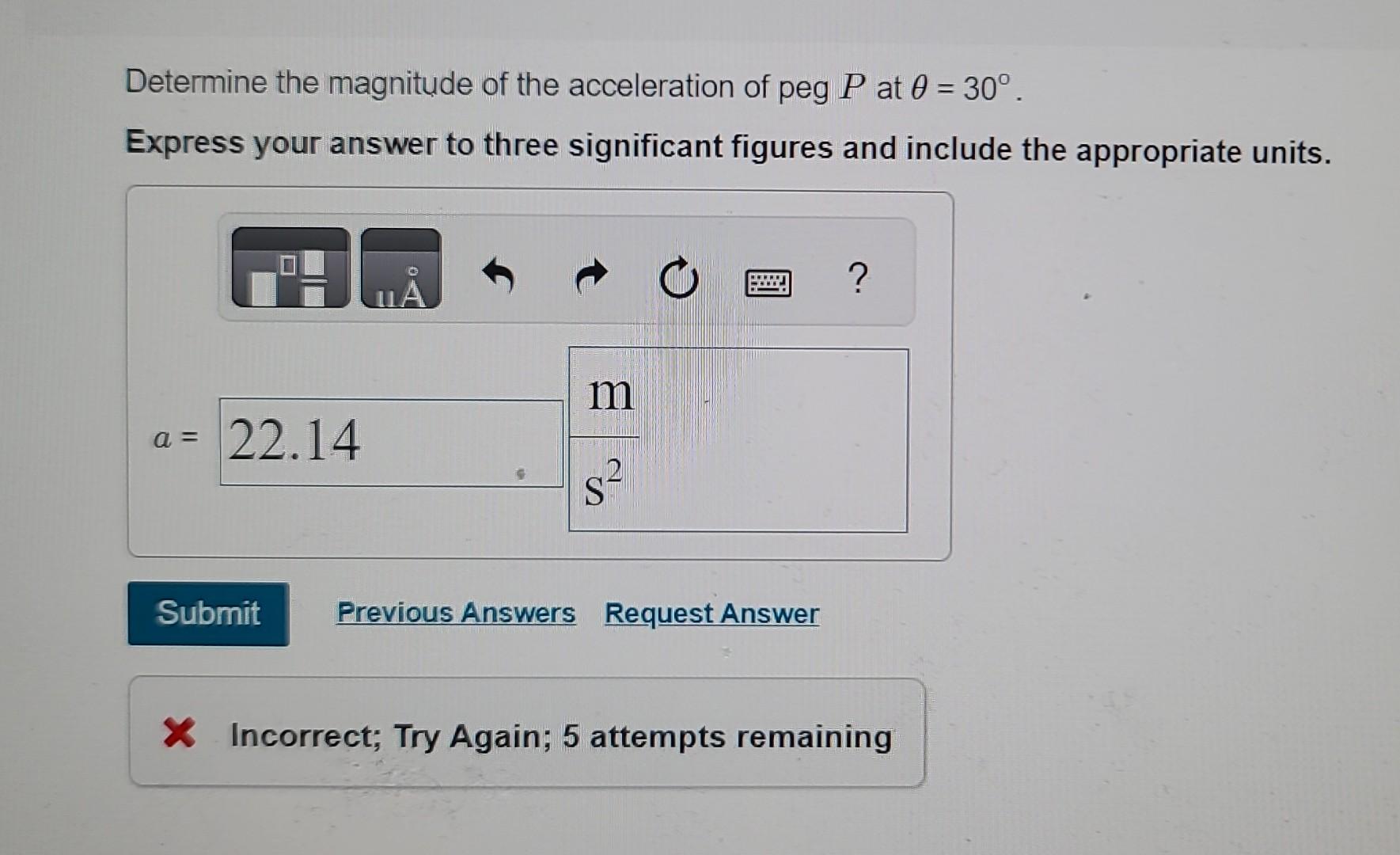 Solved The motion of peg P is constrained by the lemniscate | Chegg.com