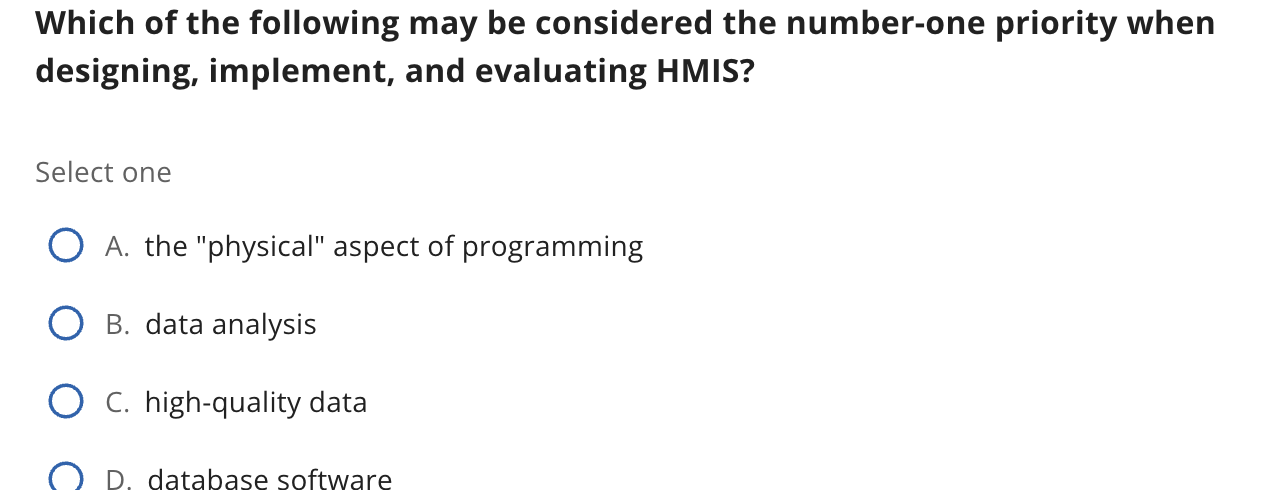 Solved Which of the following may be considered the | Chegg.com