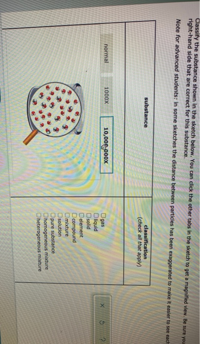Solved Classify the substance shown in the sketch below. You | Chegg.com Solved Classify the substance shown in the sketch below. You | Chegg.com