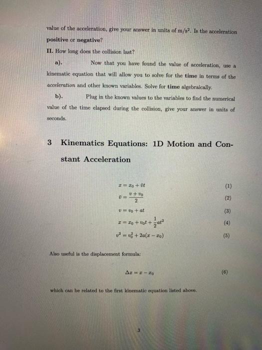 Solved We can use the kinematic equations derived in class | Chegg.com