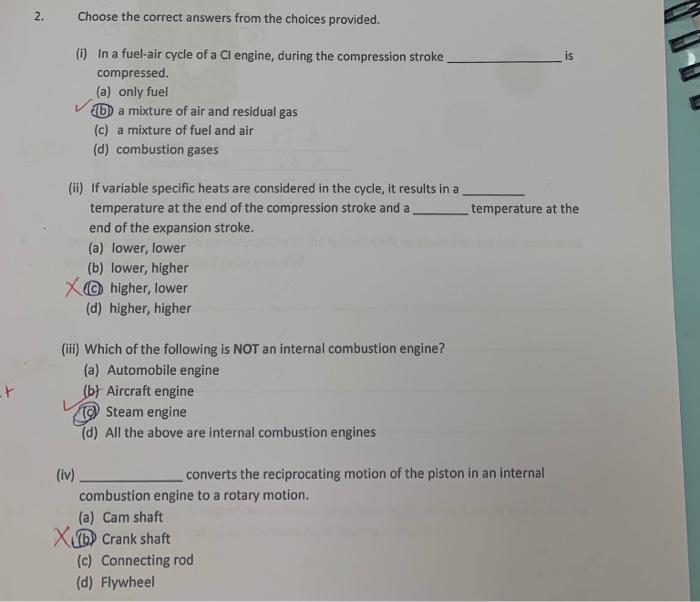 Solved Choose the correct answers from the choices provided. | Chegg.com