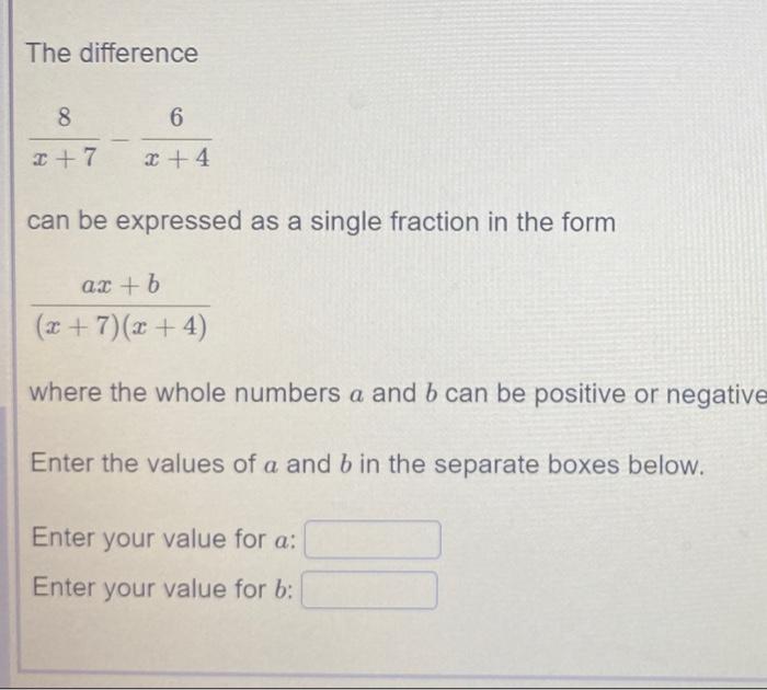 Solved The difference 8 6 2 +7 2 +4 can be expressed as a | Chegg.com