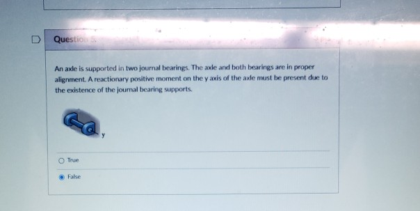 Solved Question An axle is supported in two journal | Chegg.com