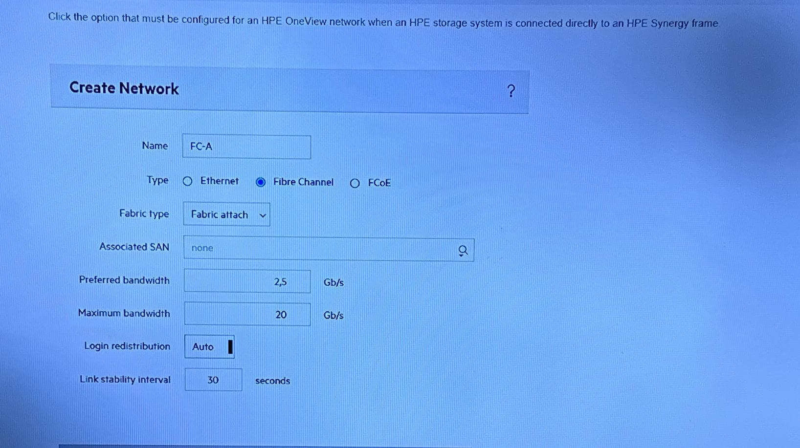 Solved Click the option that must be configured for an HPE | Chegg.com