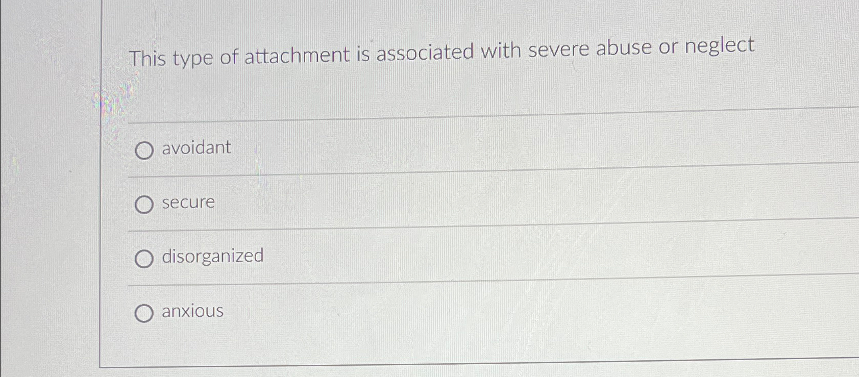 Solved This type of attachment is associated with severe | Chegg.com