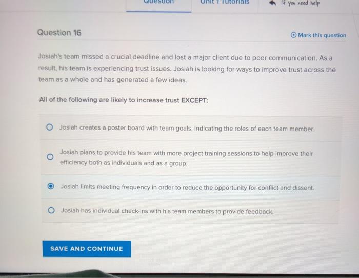 Solved If you need help Question 16 Mark this question | Chegg.com