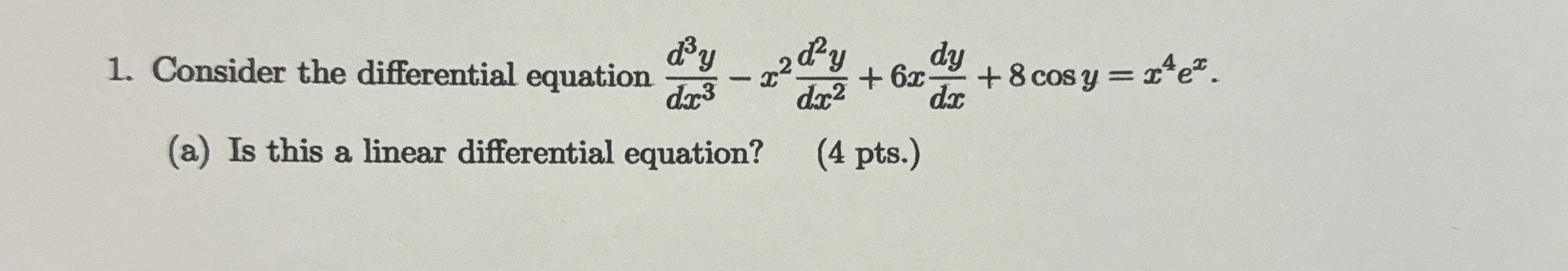 Consider the differential equation | Chegg.com