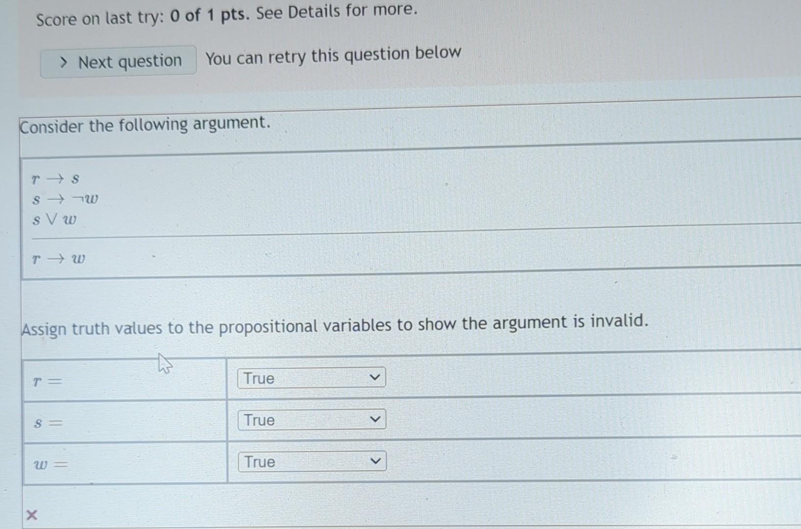Solved Consider the following premises. p→qq∨r¬p What | Chegg.com