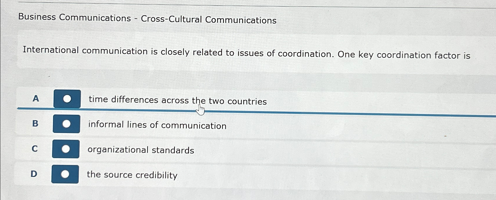 Solved Business Communications - ﻿Cross-Cultural | Chegg.com