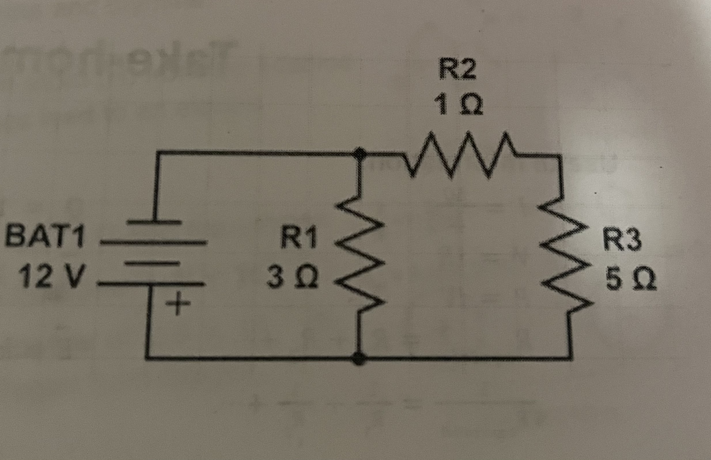 Solved Find the current and voltage across R1, ﻿R2, ﻿R3 | Chegg.com