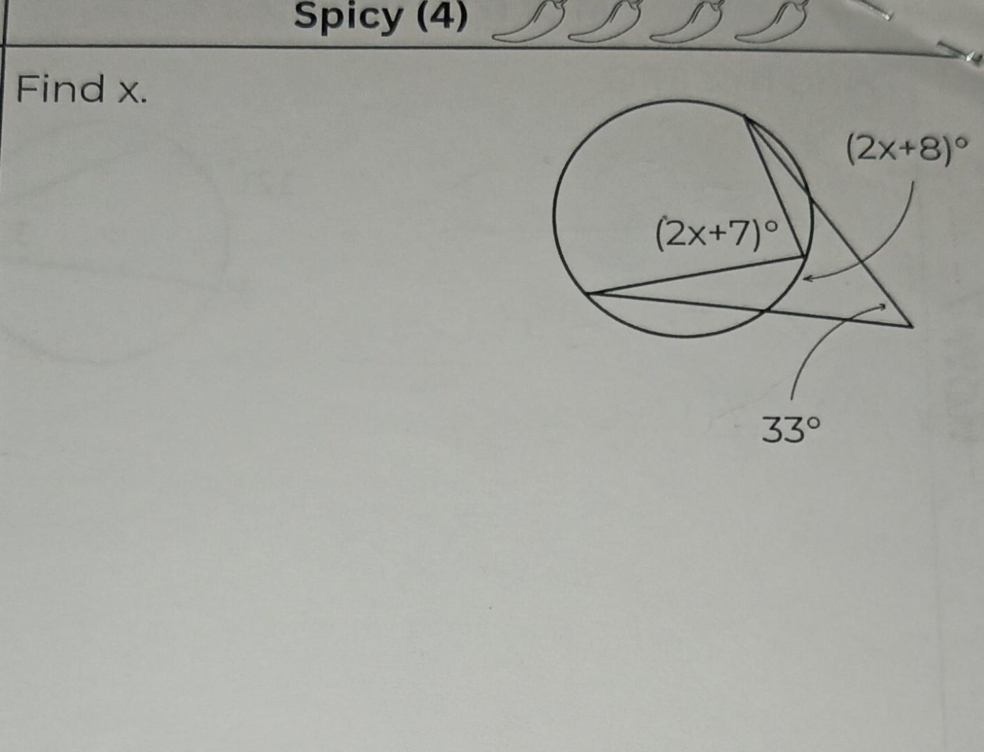 Solved Find x. | Chegg.com