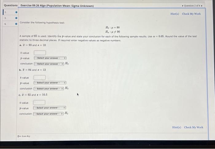 Solved Hint(s) Check My Work Consider the following | Chegg.com