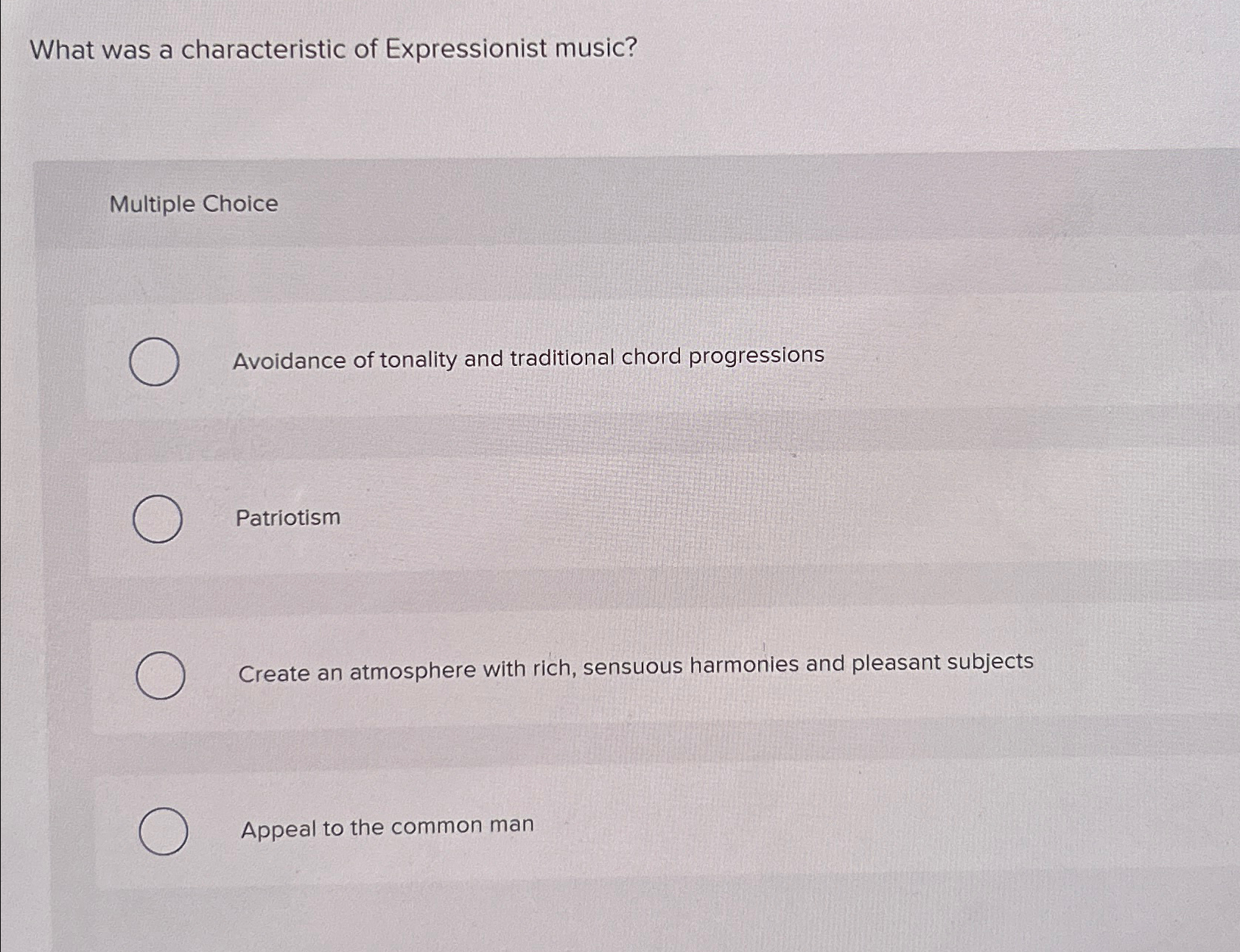 Solved What was a characteristic of Expressionist | Chegg.com