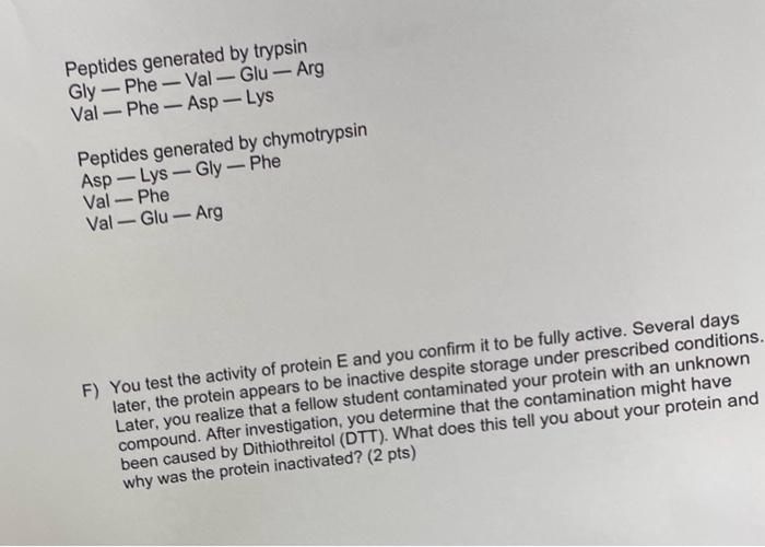 Solved Which one of the above peptides: (i) will migrate | Chegg.com