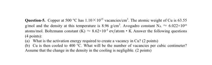 Solved Question-4. Brass is a substitutional solid solution | Chegg.com